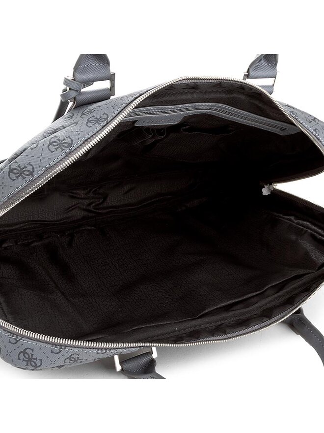 Laptoptasche Guess Uptown Logo HM6210 POL74 Grau | eschuhe.de