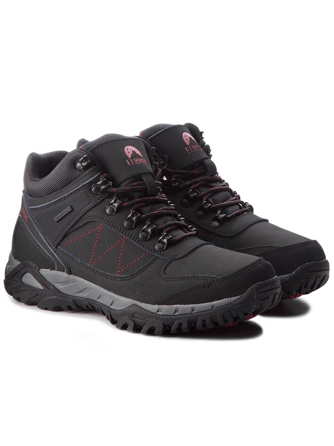 Trekkingi Elbrus Lasano Mid Wp Czarny | eobuwie.com.pl