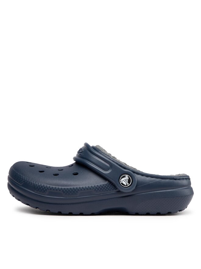 Pantoletten Crocs Classic Lined Clog K 207010 Dunkelblau | eschuhe.de