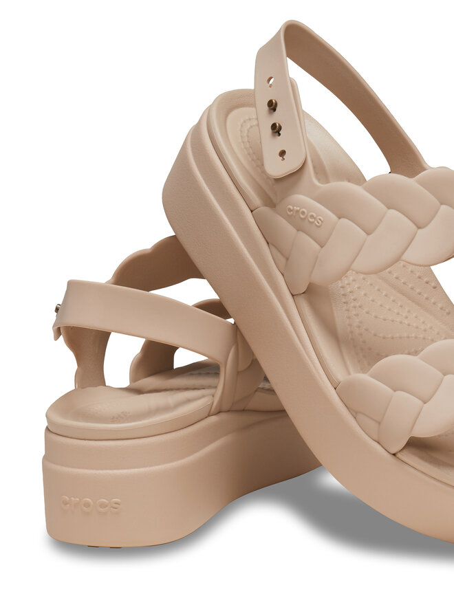Sandały Crocs Brooklyn Woven Upper LW 209977 Beżowy | eobuwie.com.pl