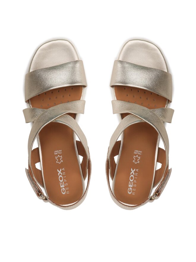 Sandale Geox D Spherica Ec6 D35G0D000Y2C2012 Auriu | epantofi.ro