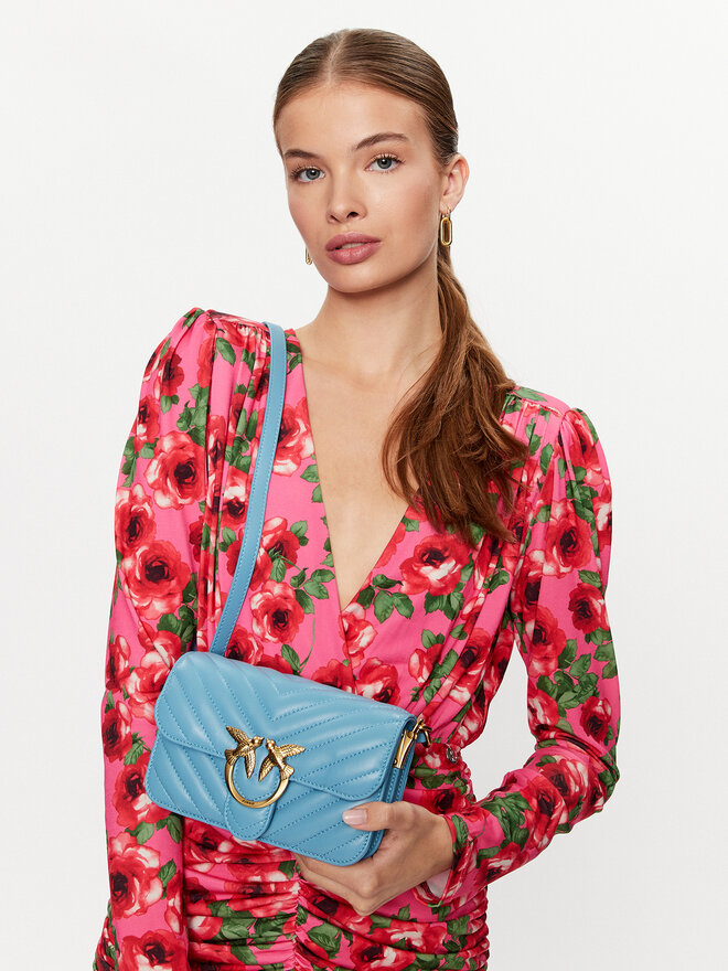 Kabelka Pinko Love Bell Mini PE 23 PLTT 100048 A0GK Modrá | eobuv.cz