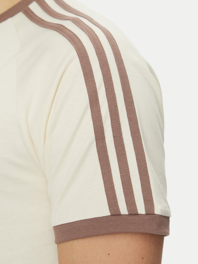 adidas T-Shirt adicolor Classics 3-Stripes JN7020 Écru Slim Fit ...