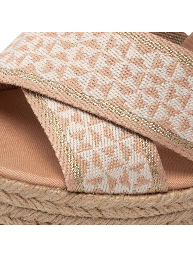 Espadrilles Tommy Hilfiger Webbing High Wedge Sandal FW0FW06355 Beige ...