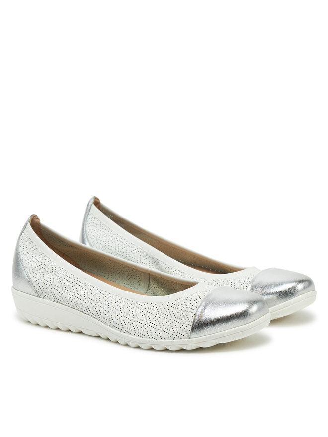 Baleriny Caprice 9-22103-42 Biały | eobuwie.com.pl