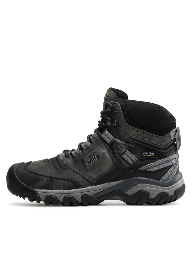 Trekkingi Keen Ridge Flex Mid Wp M 1024911 Szary | eobuwie.com.pl