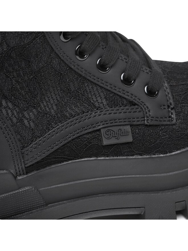 Schnürstiefeletten Buffalo Aspha Rld Lace 1622283 Schwarz | eschuhe.de