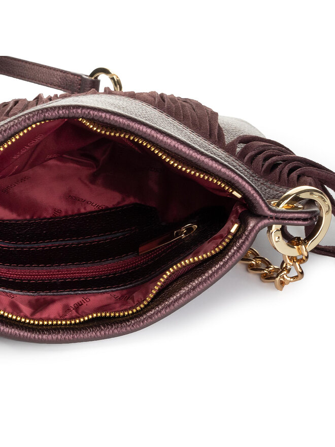 Kabelka Gino Rossi Michel Flat XK4042-ELB-BGCW-7777-Tb M Bordó | eobuv.cz