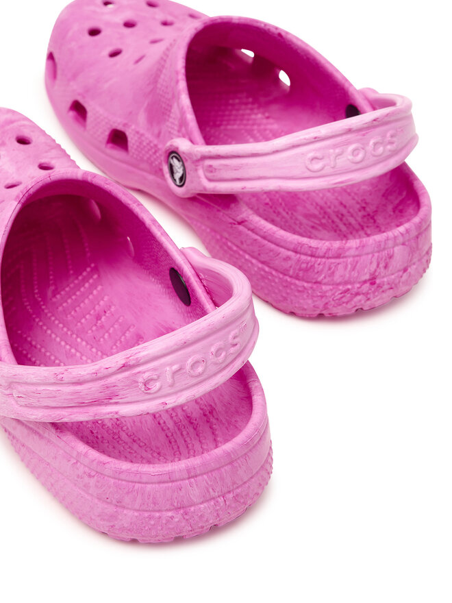 Şlapi Crocs Kids' Classic Watercolor Marbled Clog 211602 Roz | epantofi.ro