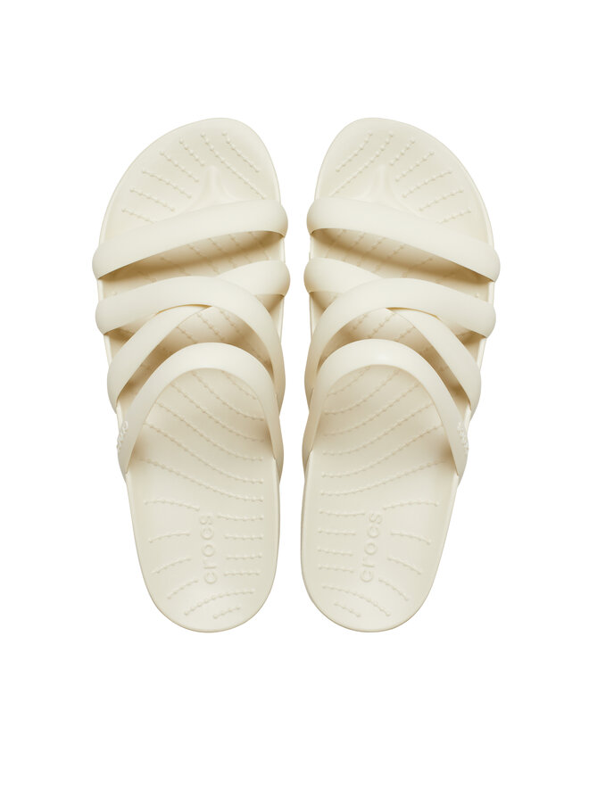Pantoletten Crocs Splash Strappy Sandal W 208217 Beige | eschuhe.de