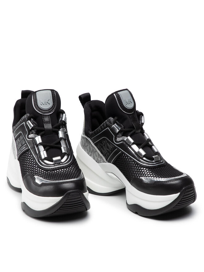 Sneakers MICHAEL Michael Kors Olympia Trainer 43R2OLFS2M Schwarz eschuhe
