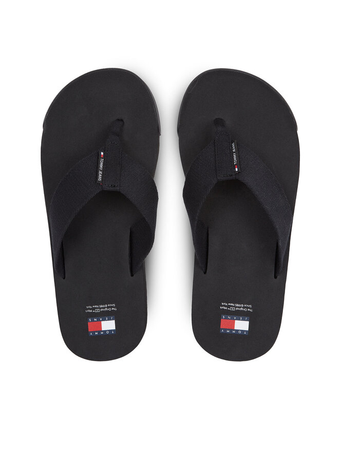 Zehentrenner Tommy Jeans Tjm Elevated Flip Flop EM0EM01393 Schwarz eschuhe