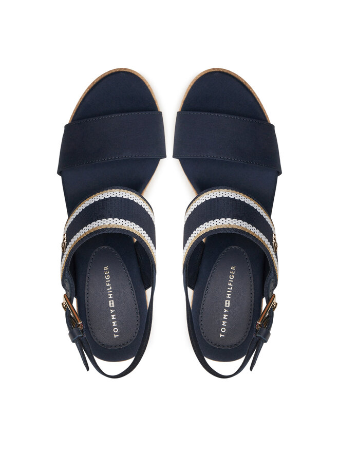 Espadrilles Tommy Hilfiger Webbing High Wedge Sandal FW0FW08045 ...