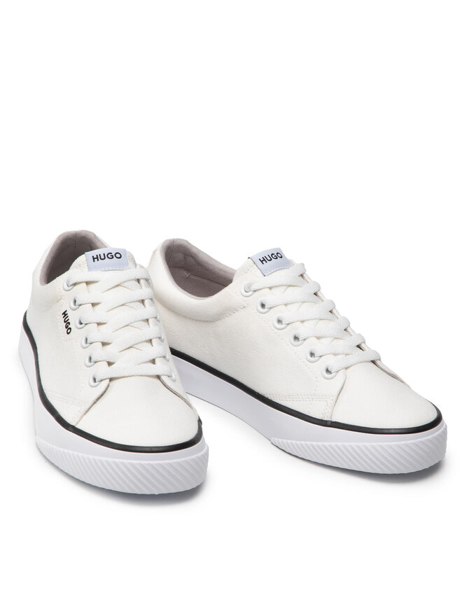 Sneakers aus Stoff Hugo Dyer Tenn 50470198 10242000 01 Weiß | eschuhe.de