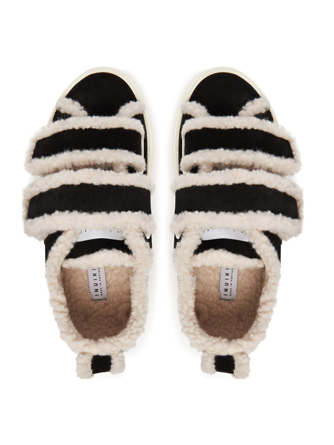 Sneakers Inuikii Shearling Low Velcro 1001.001.0231 Schwarz | eschuhe.de