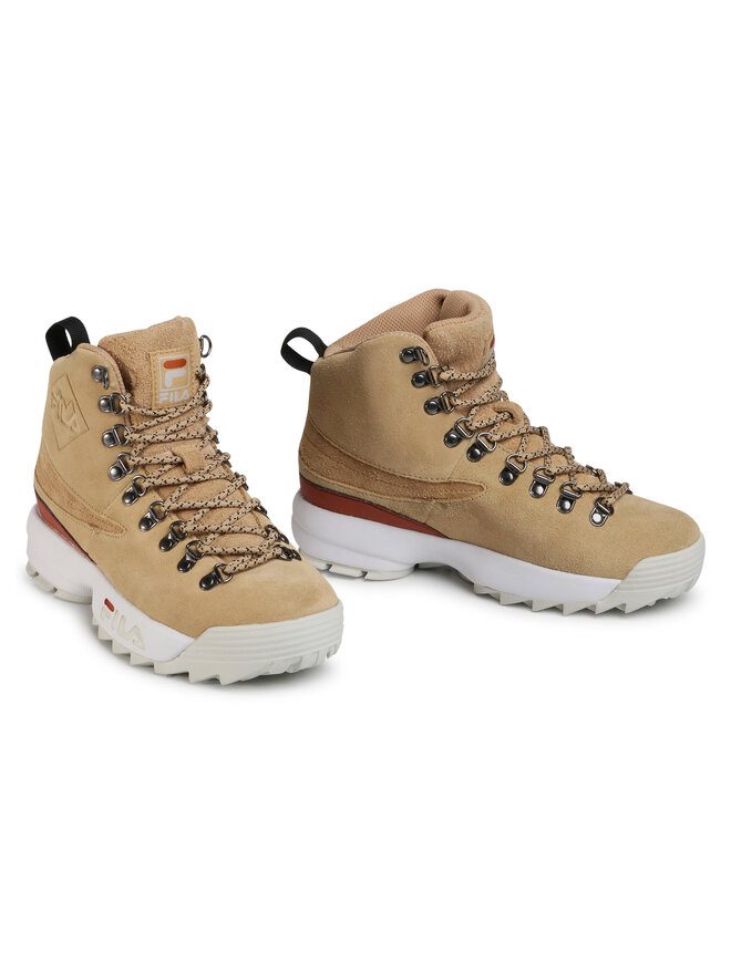 Schnürstiefeletten Fila Disruptor Hiking Boot Wmn 1011018.30Z Beige ...