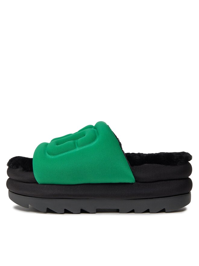 Şlapi Ugg W Maxi Graphic Slide 1131992 Verde | epantofi.ro