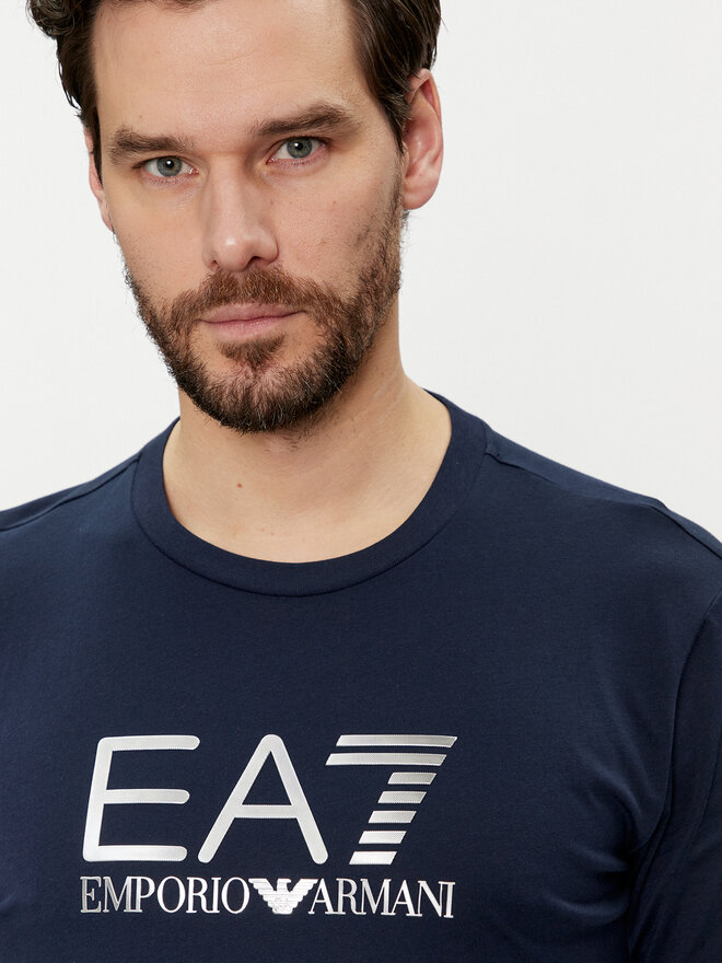 EA7 Emporio Armani Camiseta 3DPT71 PJM9Z 1554 Azul marino Regular Fit | zapatos.es