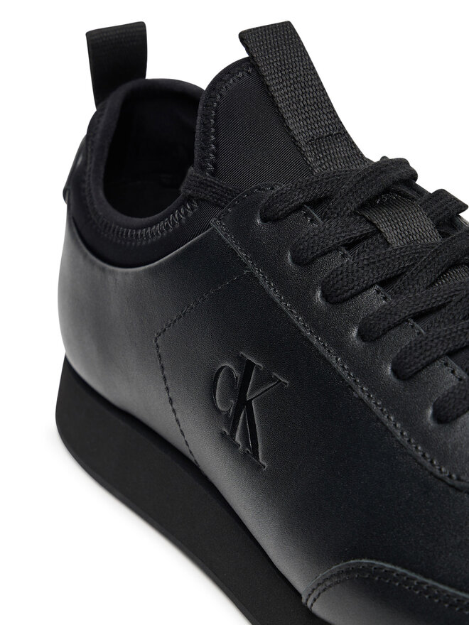 Sneakers Calvin Klein Retro Runner Sock Laceup Lth YM0YM01362 Nero ...