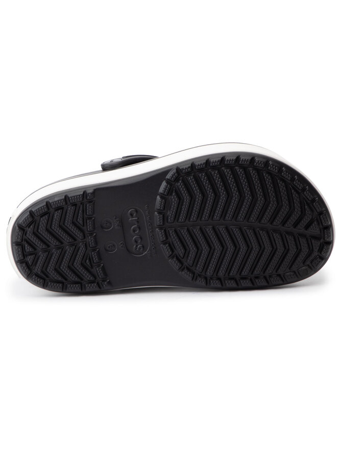 Klapki Crocs Crocband Platform Clog 205434 Czarny | eobuwie.com.pl