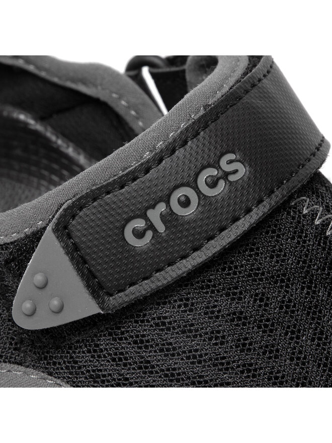 Sandali Crocs Swiftwater Mesh Deck Sandal M 205289 Nero | escarpe.it