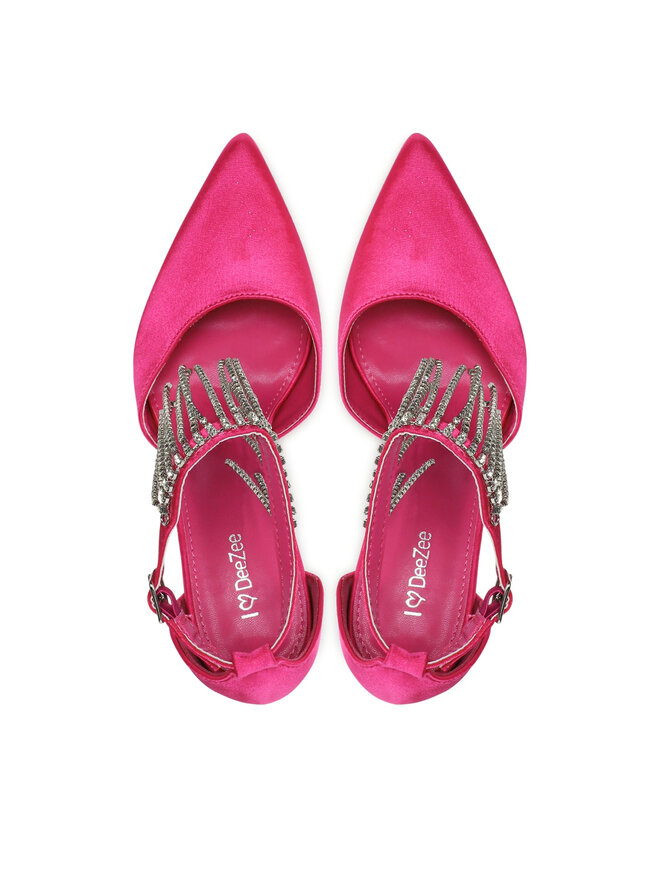 Pantofi cu toc subțire DeeZee KL-HT92831-57 Roz | epantofi.ro