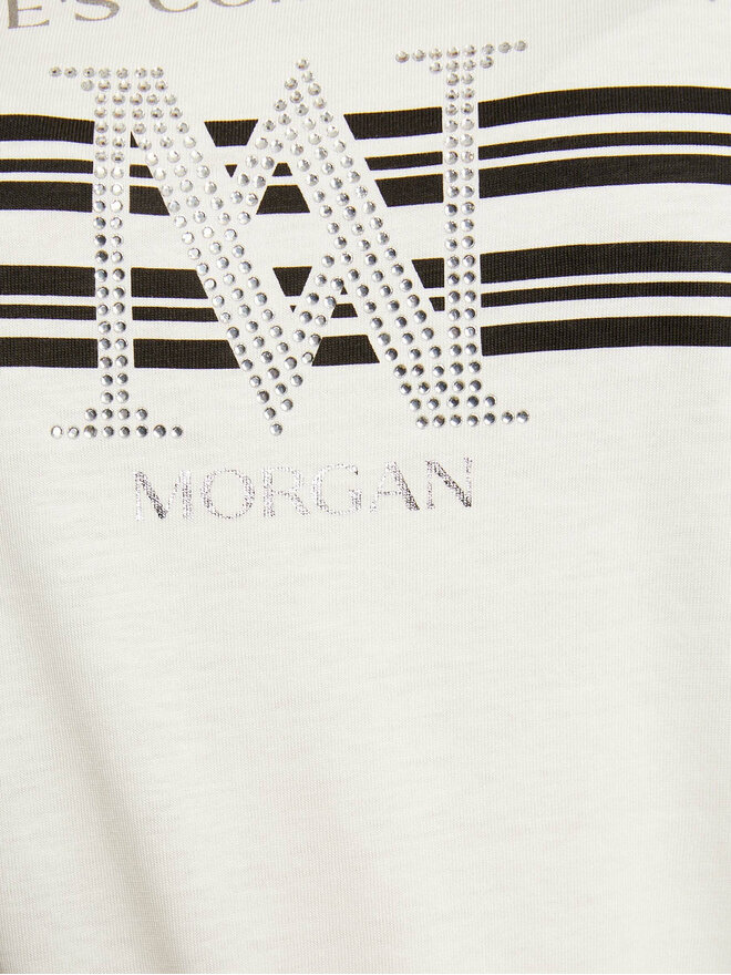 Morgan T-Shirt 241-DONNA Weiß Regular Fit | eschuhe.de