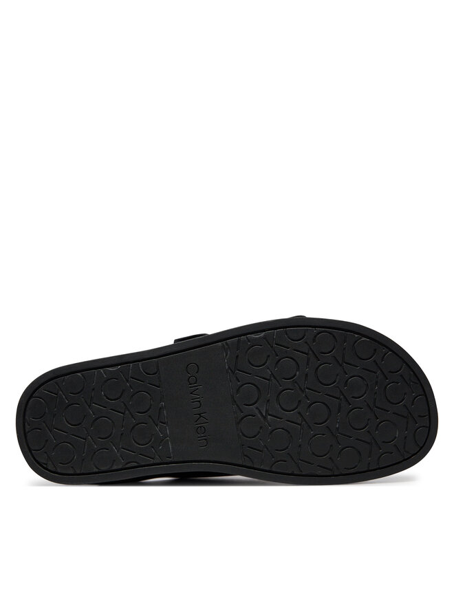 Pantoletten Calvin Klein Flat Adj Slide Calvin Mtl Lth HW0HW01954 ...