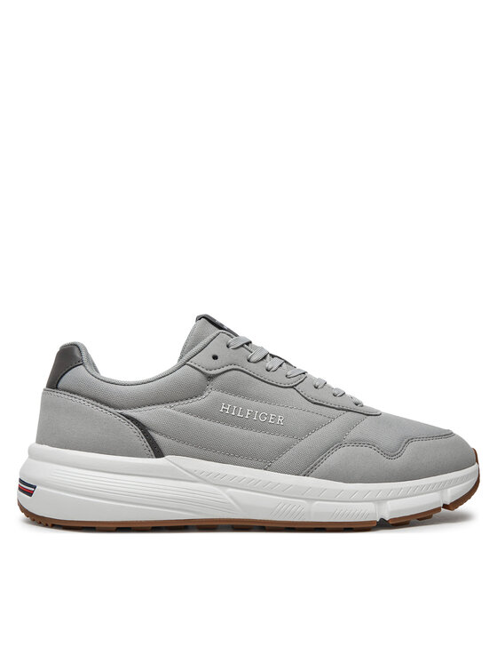 Sneakersy Tommy Hilfiger Faston Mix Ess FM0FM05141 Szary | Eobuwie.com.pl