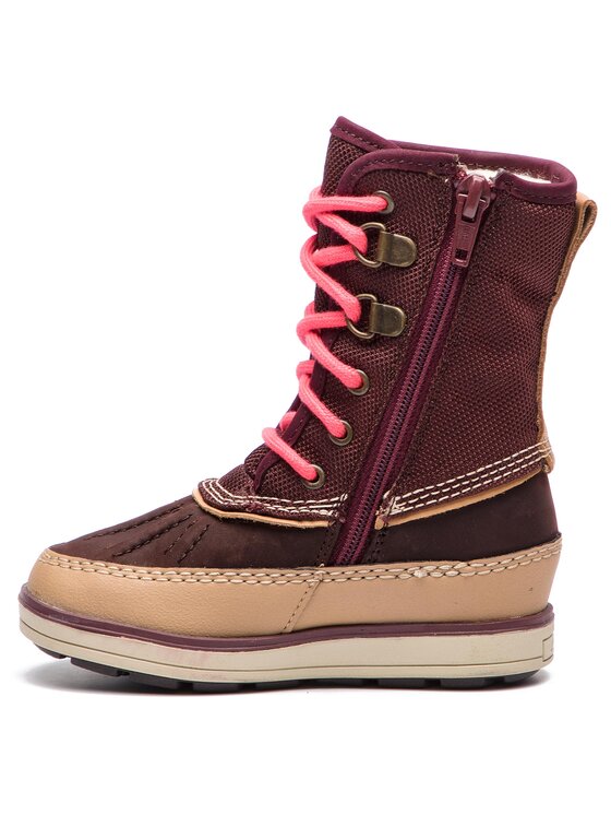 Sněhule Clarks Arrow Moon Gtx GORE-TEX 261378817 Bordó | Eobuv.cz