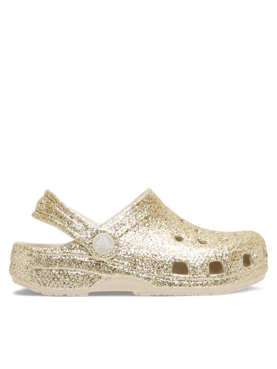 Şlapi Crocs Classic Chunky Glitter Clog K 211939 Bej | Epantofi.ro