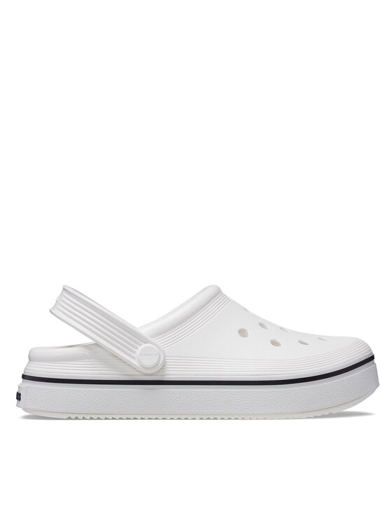 Klapki Crocs Crocs Crocband Clean Clog Kids 208477 Biały | Eobuwie.com.pl