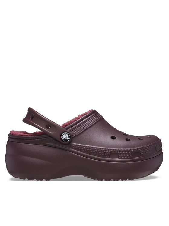 Nazouváky Crocs Crocs Classic Platform Lined Clog W 207938 Bordó | Eobuv.cz