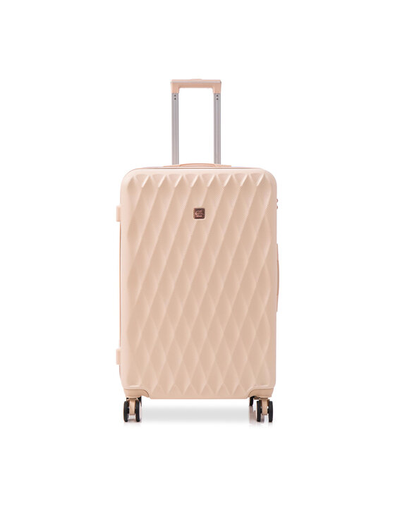 Közepes bőrönd Semi Line T5724-3 Ekru | Ecipo.hu