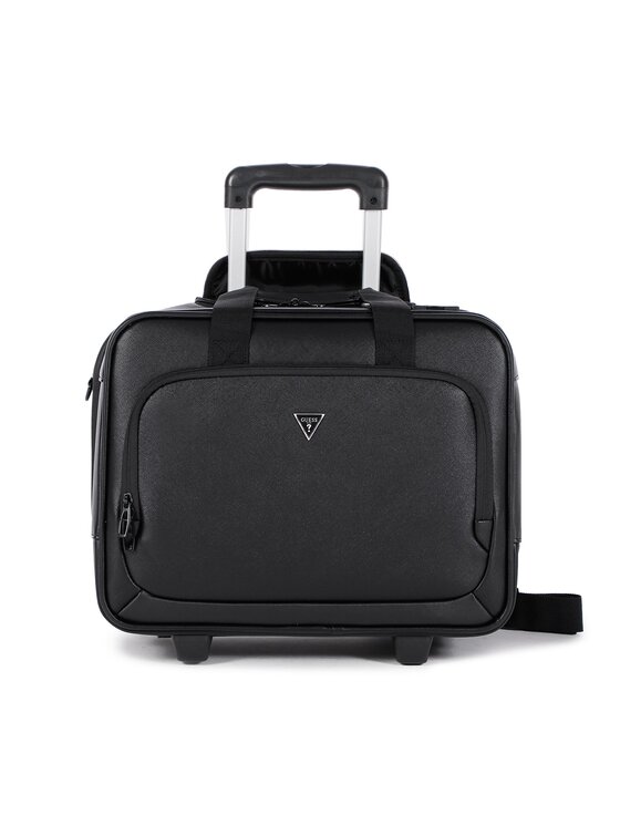 Kabínový kufor Guess Cartosa Saffiano Travel TMECES P3143 Čierna | Eobuv.sk