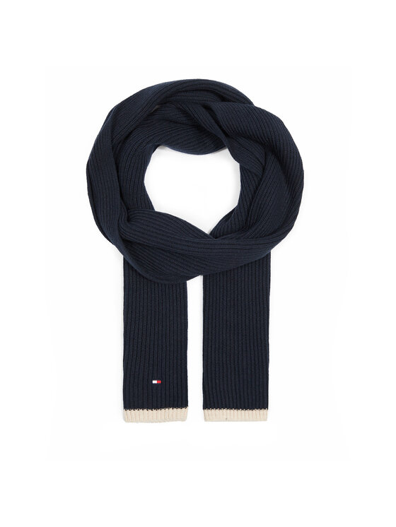 Зимен шал Tommy Hilfiger Block Flag Scarf AM0AM12061 Тъмносин | Obuvki.bg