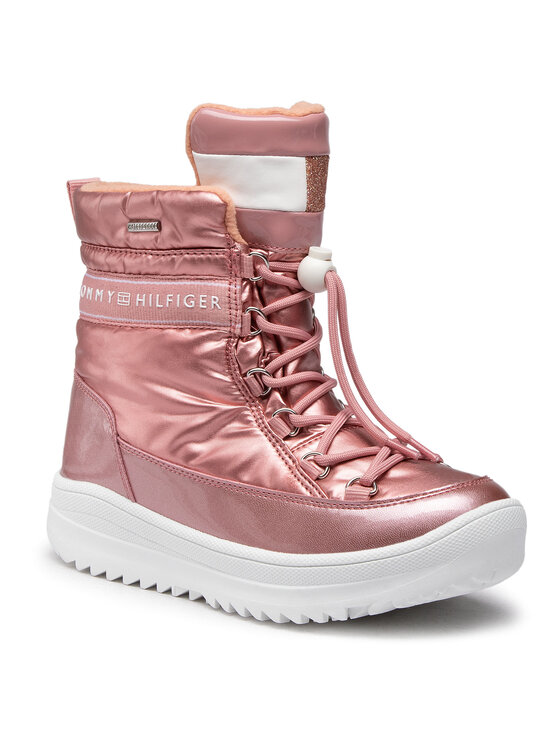 Śniegowce Tommy Hilfiger Technical Bootie T3A6-30870-1045 S Różowy ...