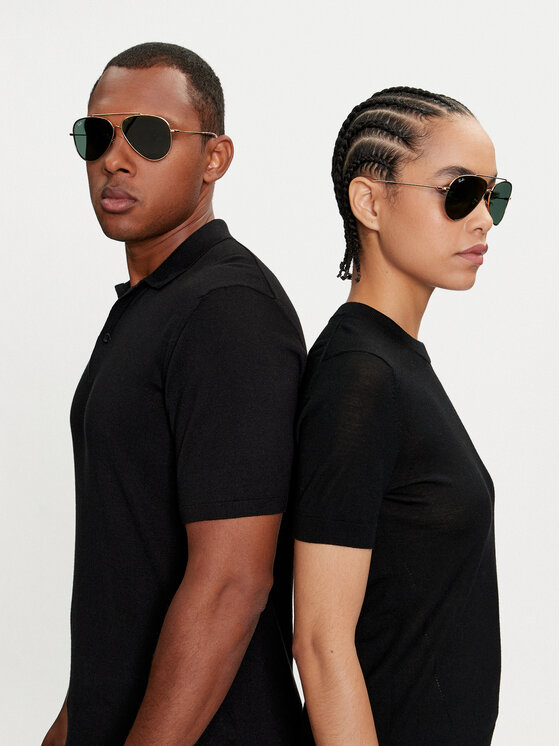 Okulary przeciwsłoneczne Ray-Ban Aviator Reverse 0RBR0101S 001/VR Złoty ...