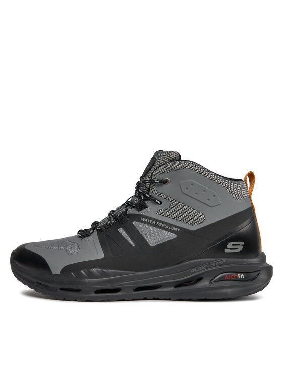 Kotníková obuv Skechers Arch Fit Orvan Montfort 210478/GYBK Šedá | Eobuv.cz