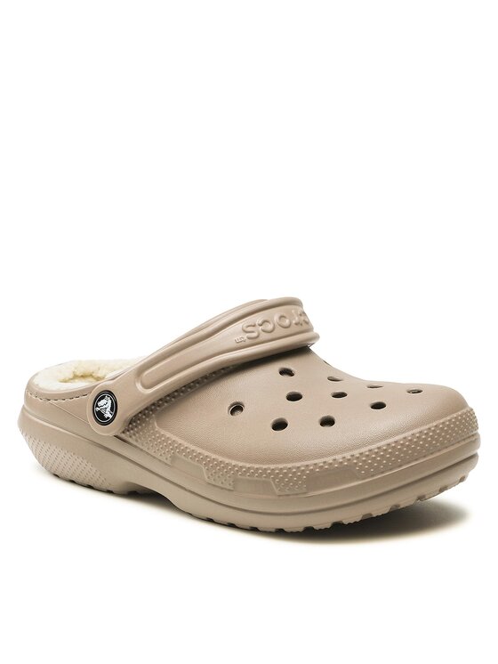 Nazouváky Crocs Crocs Classic Lined Clog 203591 Béžová | Eobuv.cz