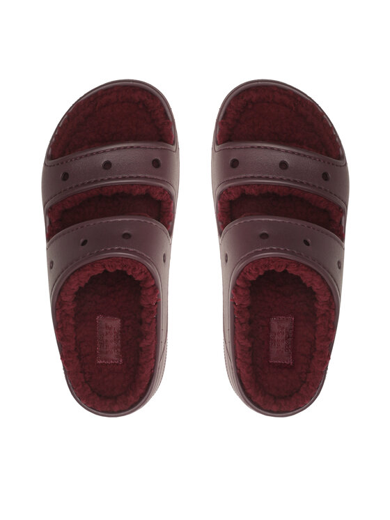 Nazouváky Crocs Crocs Classic Cozzy Sandal 207446 Bordó | Eobuv.cz