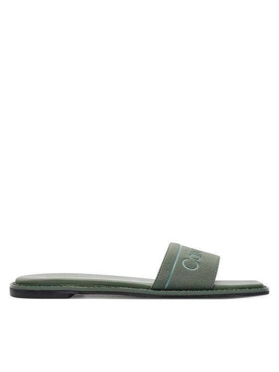 Чехли Calvin Klein Flat Slide He HW0HW01989 Зелен | Obuvki.bg