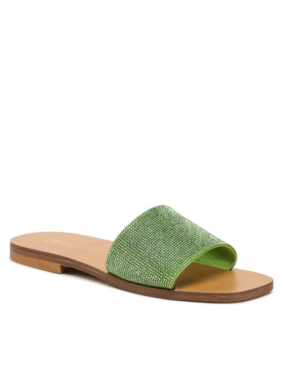 Klapki Liu Jo Saba 04 SA3147 T0380 Zielony | Eobuwie.com.pl