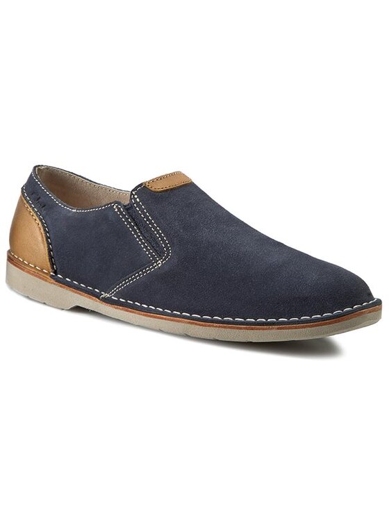 Półbuty Clarks Hinton Easy 261140737 Granatowy | Eobuwie.com.pl