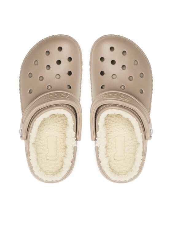 Nazouváky Crocs Crocs Classic Lined Clog 203591 Béžová | Eobuv.cz