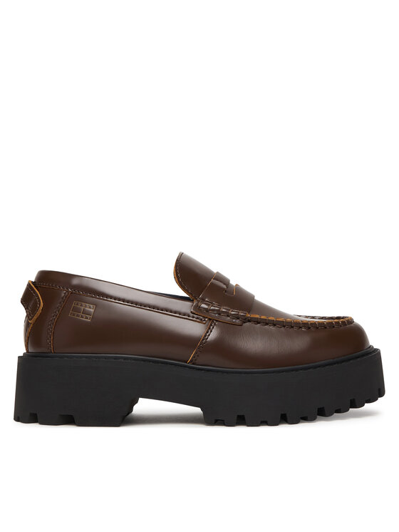 Loafers Tommy Hilfiger Archive '01 Leather Loafer EN0EN03022 Maro ...