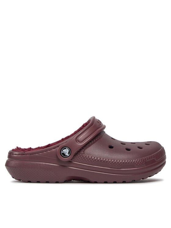 Nazouváky Crocs Crocs Classic Lined Clog 203591 Bordó | Eobuv.cz