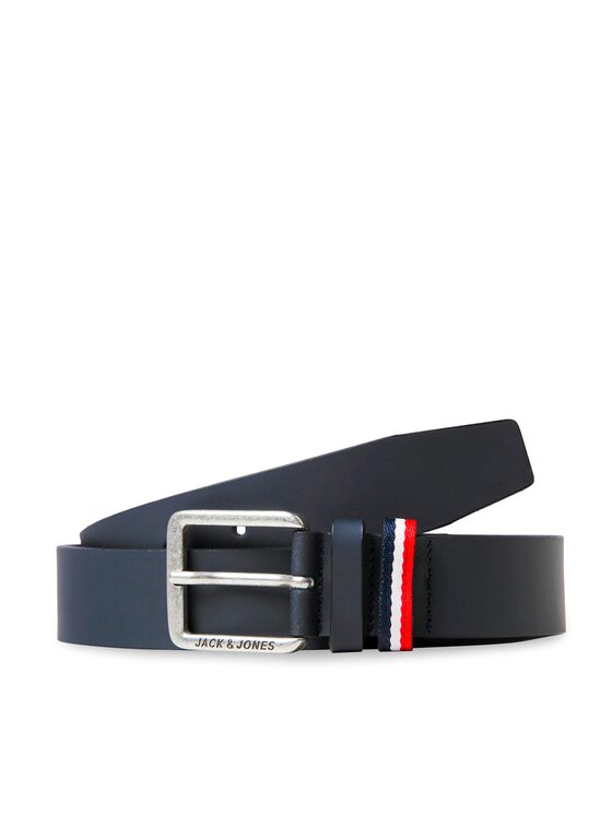 Pánský pásek Jack & Jones Espo 12219179 Tmavomodrá | Eobuv.cz