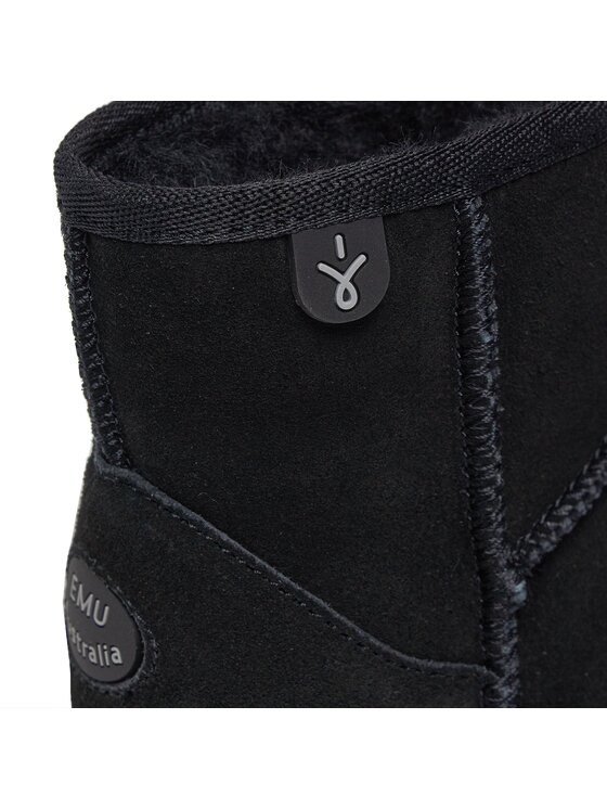 Śniegowce EMU Australia Wallaby Mini K10103 Czarny | Eobuwie.com.pl