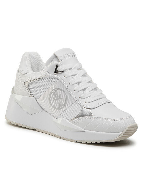 Sneakersy Guess Tesha FL5TES PEL12 Biały | Eobuwie.com.pl